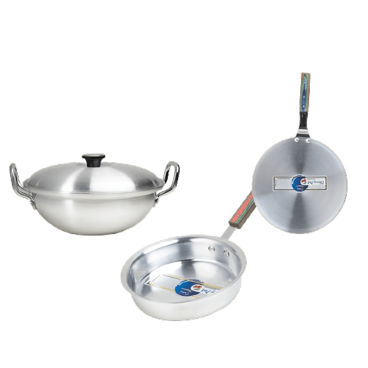 Premium Cookware Set: Wok, Pan & Griddle